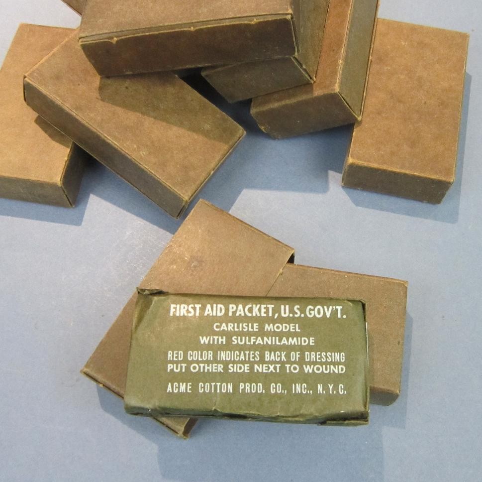 PANSEMENT COMPRESSE INDIVIDUEL US FIRST AIDE EN CARTON