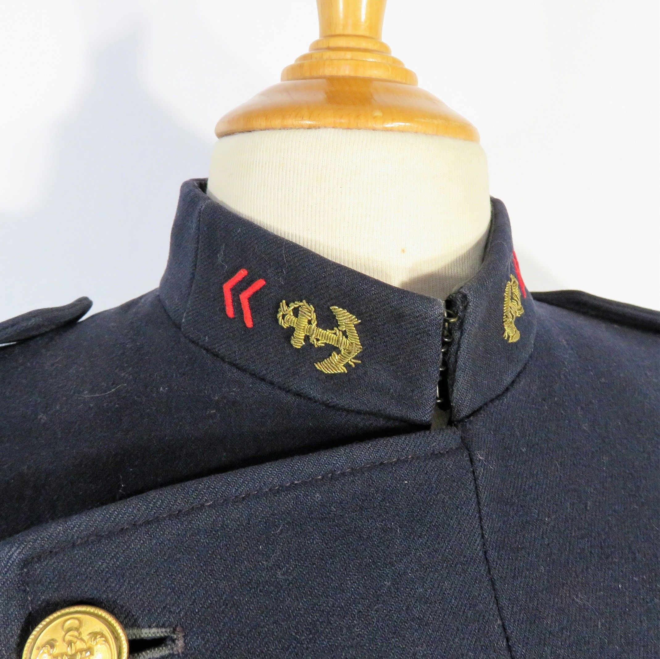 UNIFORME DE LA FANFARE OU MUSIQUE DE L'INFANTERIE DE MARINE VESTE ET ...
