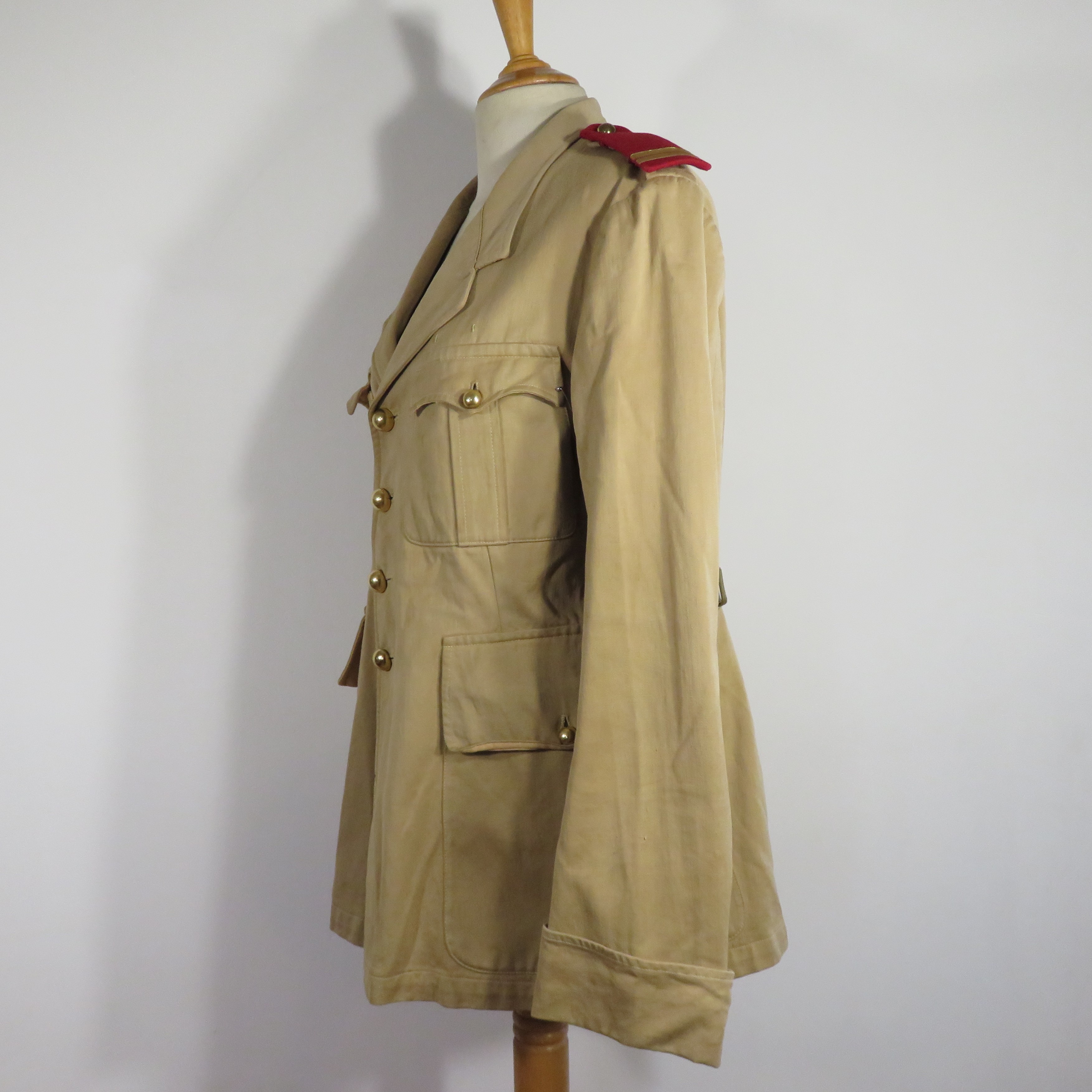 VESTE D'UNIFORME COULEUR SABLE POUR OFFICIER MODELE 1939 SPAHIS TROUPE ...