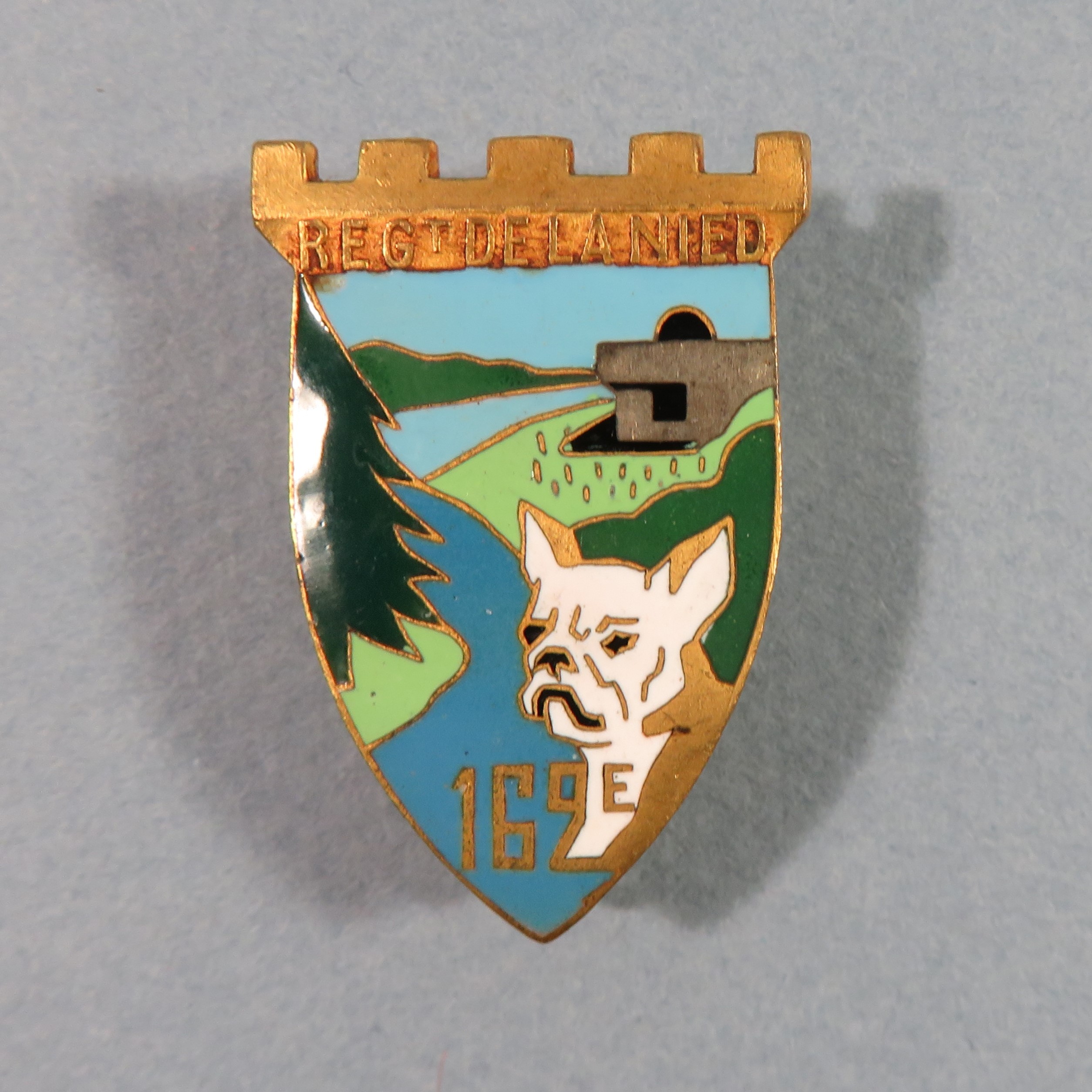 INSIGNE MILITAIRE 141 ème RIF REGIMENT D'INFANTERIE DE FORTERESSE ...