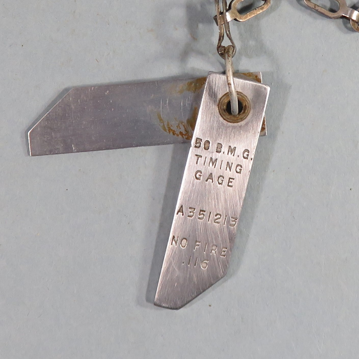 OUTIL DE REGLAGE POUR MITRAILLEUSE BROWNING US M2 CALIBRE 50 B.M.G CALIBER HEADSPACE AND TMING ...