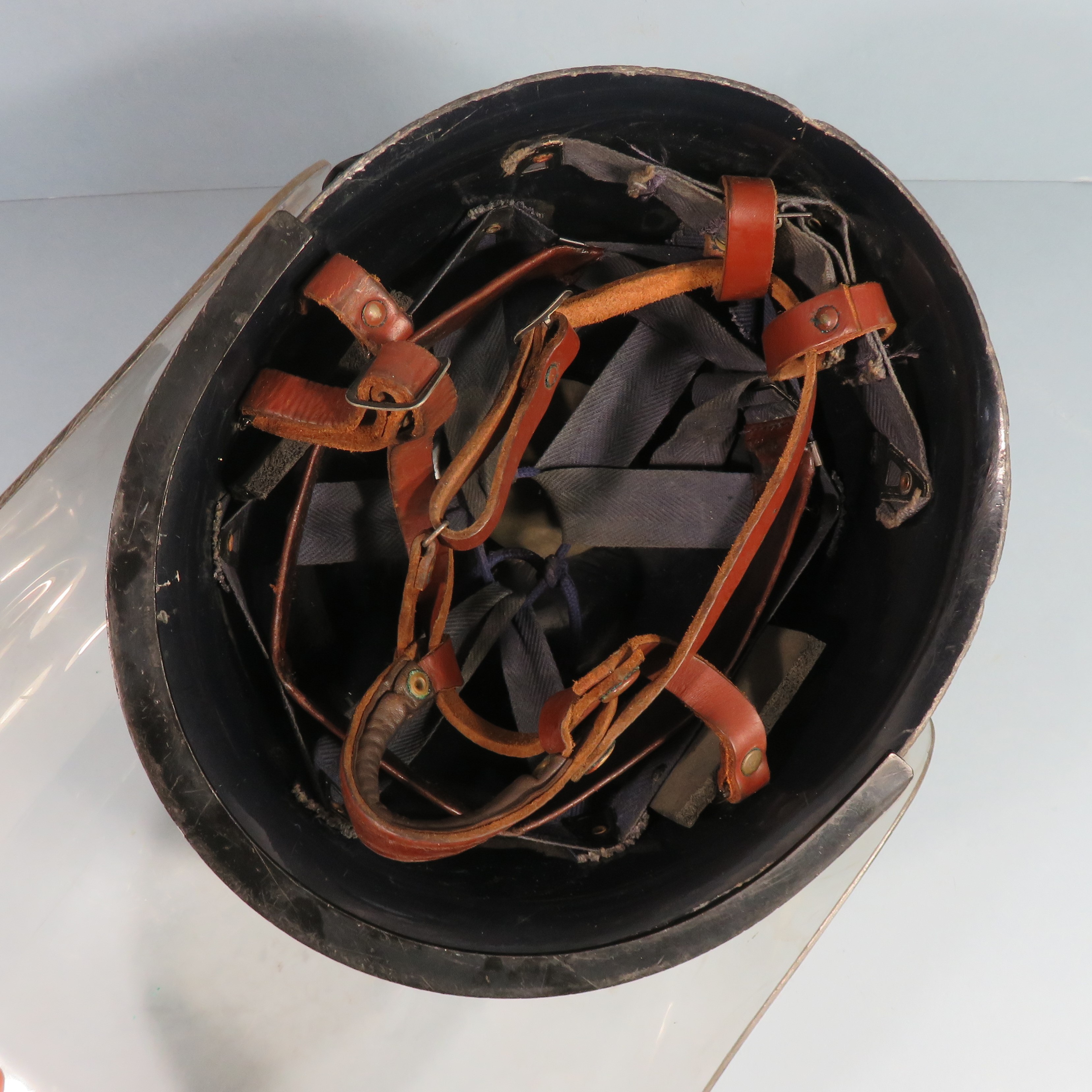 CASQUE FRANCAIS DE CRS POLICE NATIONAL MODELE 1954 UTILISE JUSQUE DANS ...